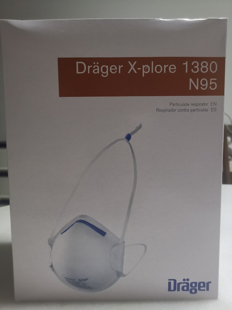 Drager N95, Health & Nutrition, Face Masks & Face Shields on Carousell