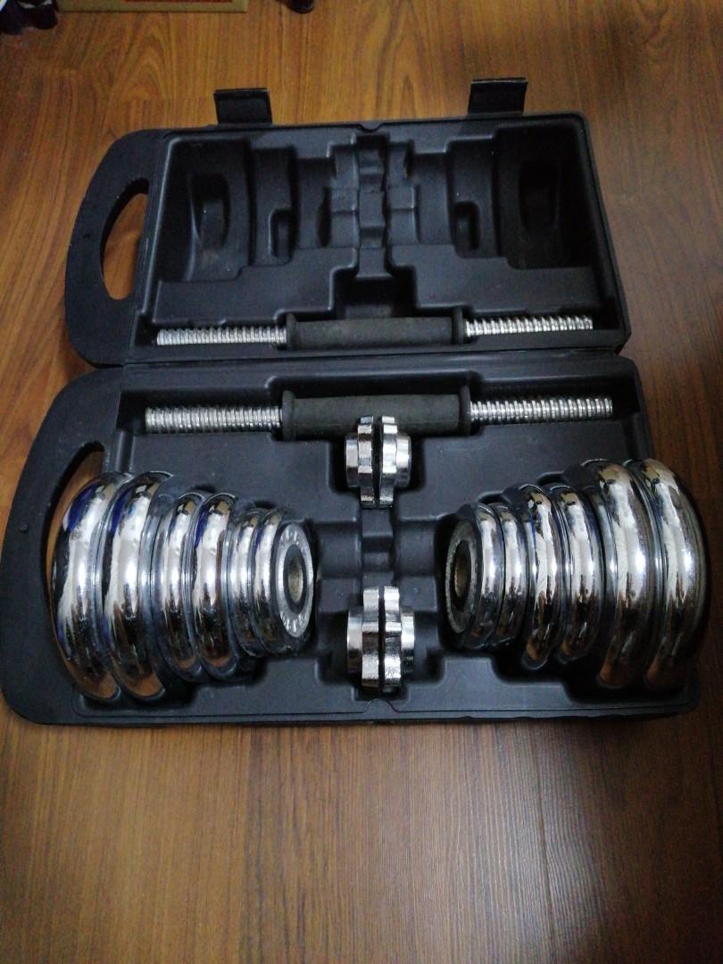 Dumbbell Set, Sports Equipment, Exercise & Fitness, Toning & Stretching ...