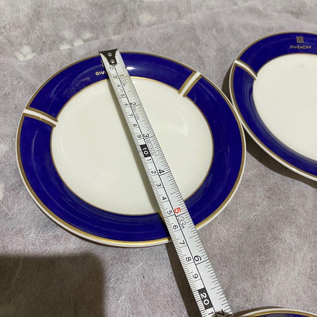 Givenchy Tri Blue Gold Cake Plate Set, Furniture & Home Living ...