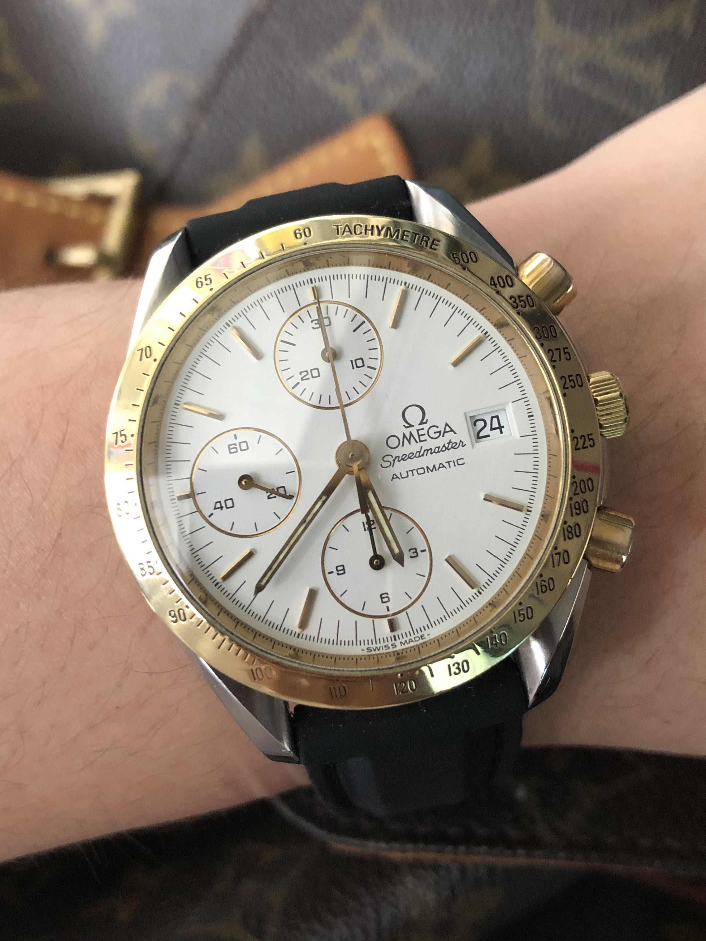 { SOLD } Omega Speedmaster Gold, Men's Fashion, Watches & Accessories ...
