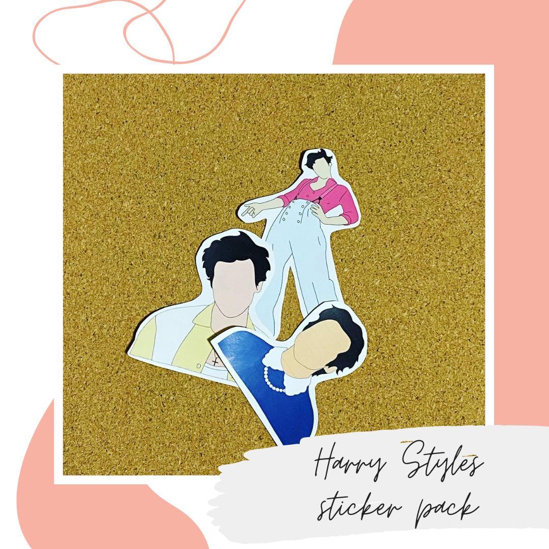 HARRY STYLES STICKERS (SET OF 3), Design & Craft, Art & Prints on Carousell