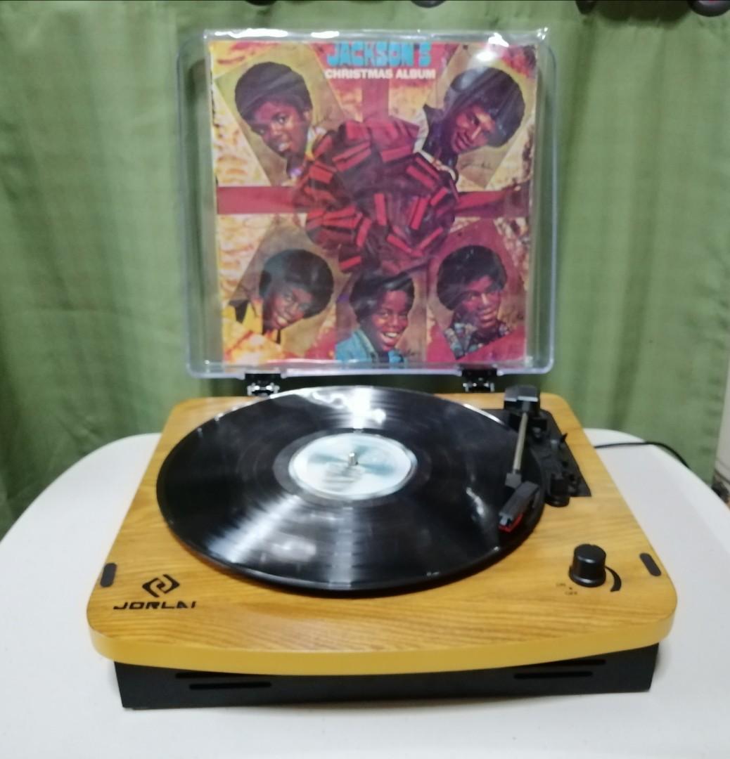 Jorlai Brand Retro Vintage Classic Style Wooden Turntable with Cover ...