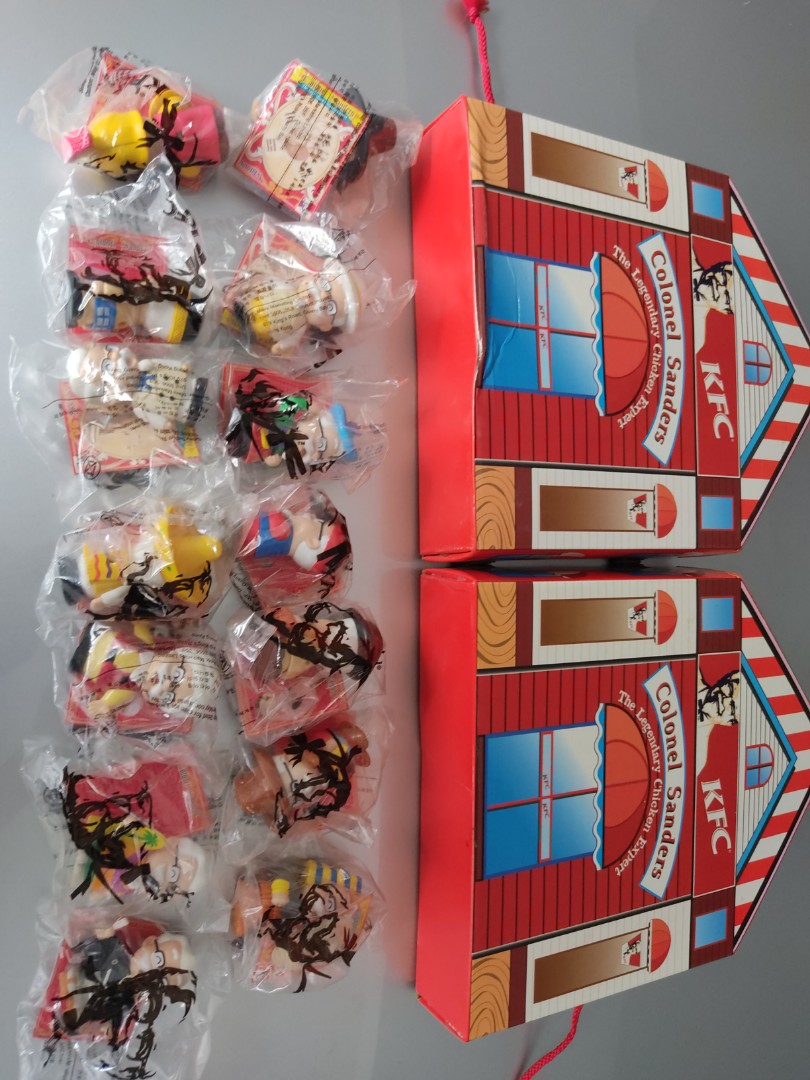 KFC toy figurines (14 qty), Hobbies & Toys, Toys & Games on Carousell