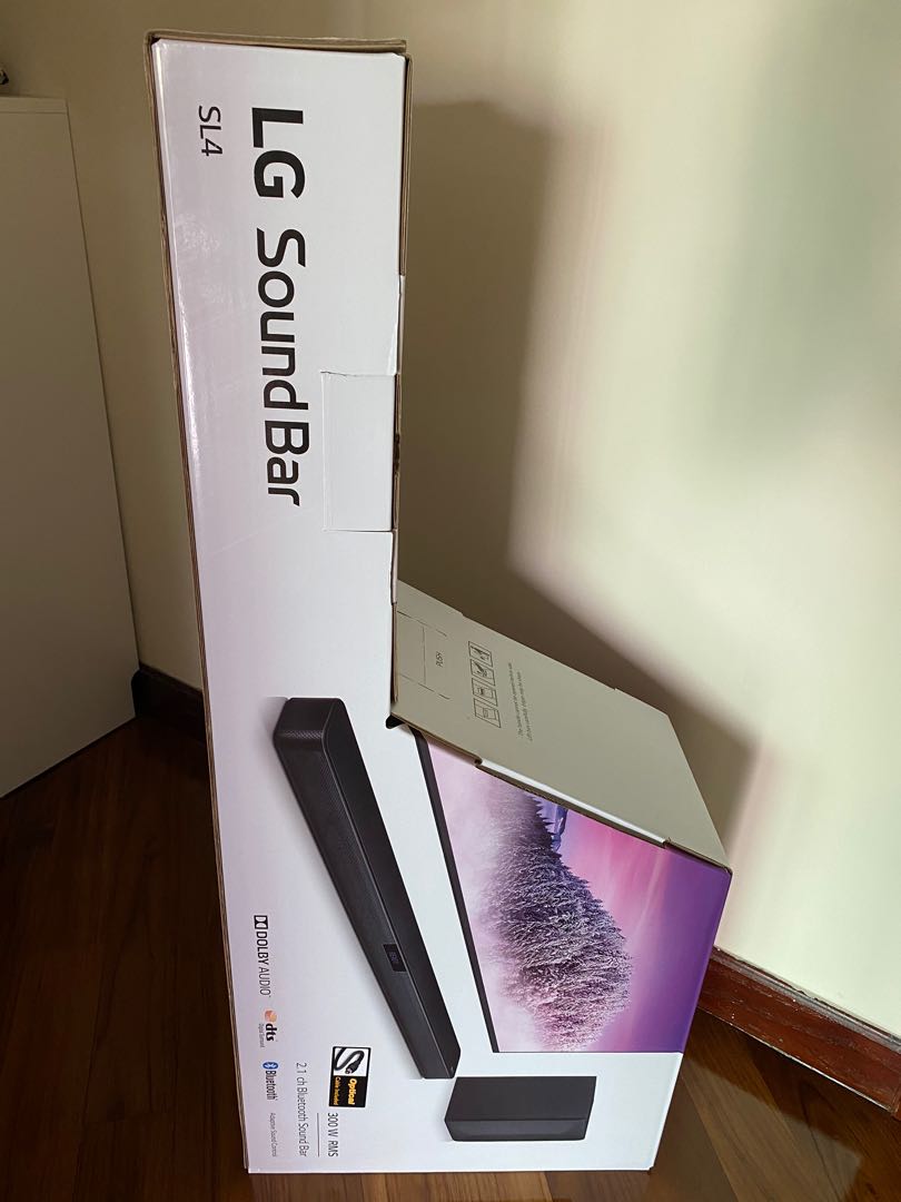 LG SL4 300W wireless sound bar, 音響器材, Soundbar、揚聲器、藍牙喇叭、耳擴 - Carousell