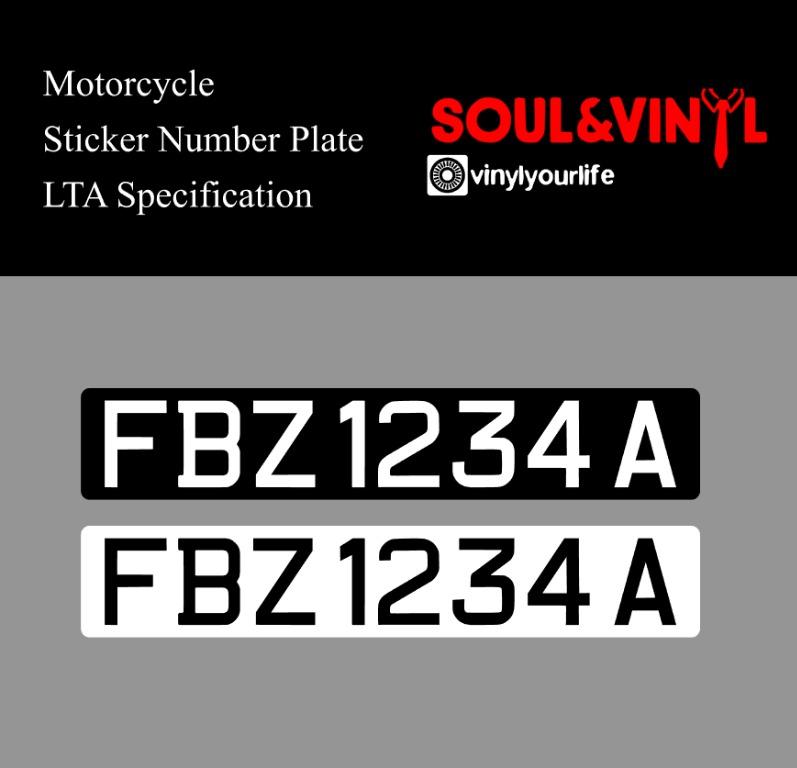 Motorcycle Front Sticker Number Plate, Motorcycles, Motorcycle ...