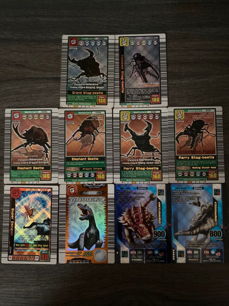 Mushiking dinosaurking king of Jurassic super rare foil card, Hobbies ...