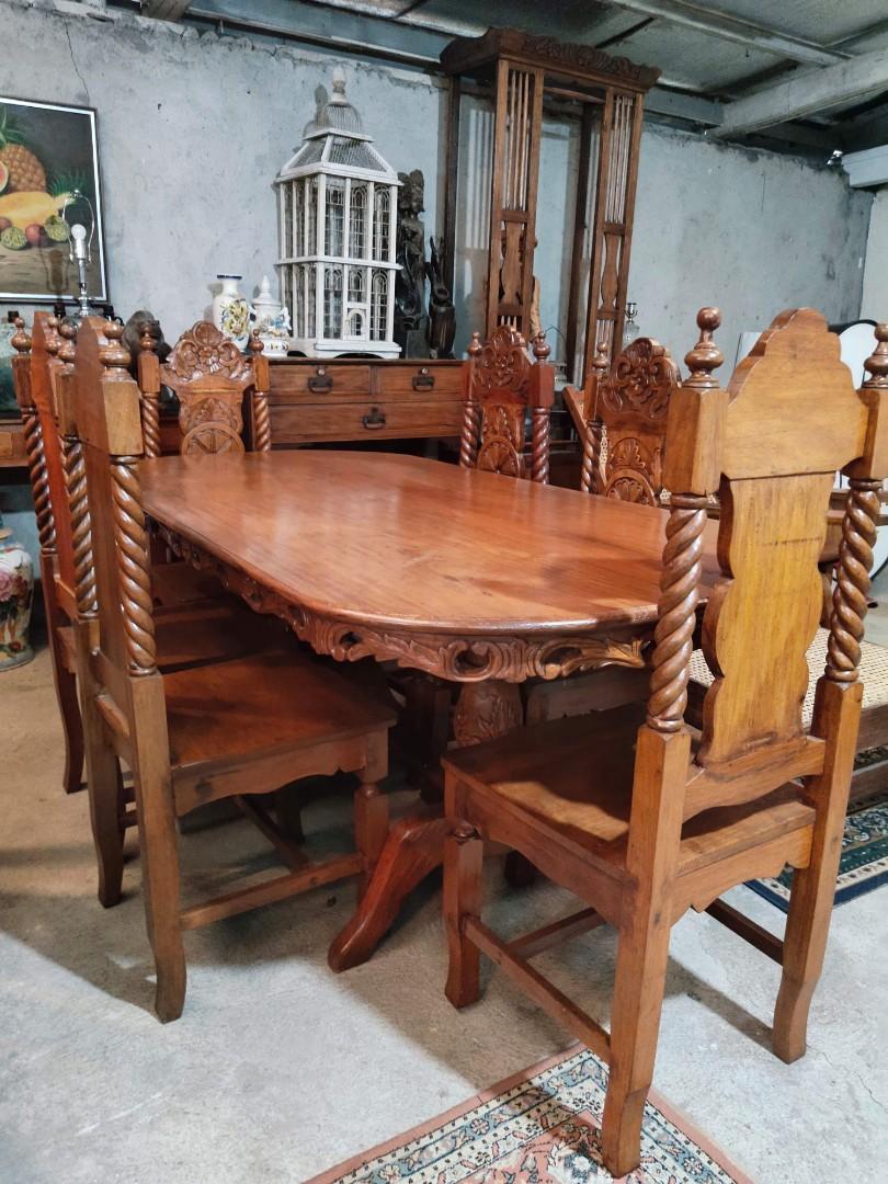 NARRA DINING SET (6 seater), Hobbies & Toys, Memorabilia & Collectibles ...