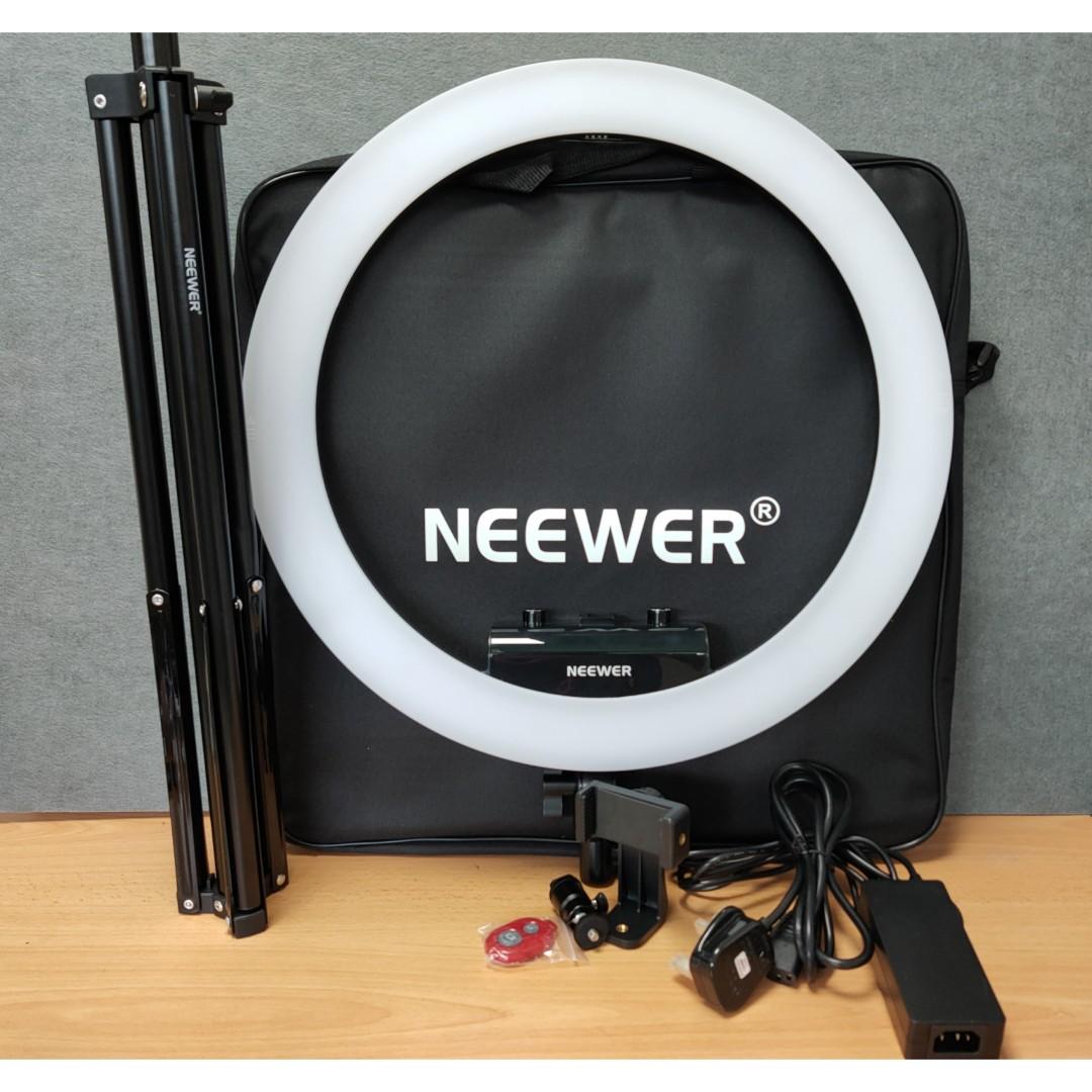 NEEWER 18" Ultra Thin LED Ring Light RP18, Furniture & Home Living ...