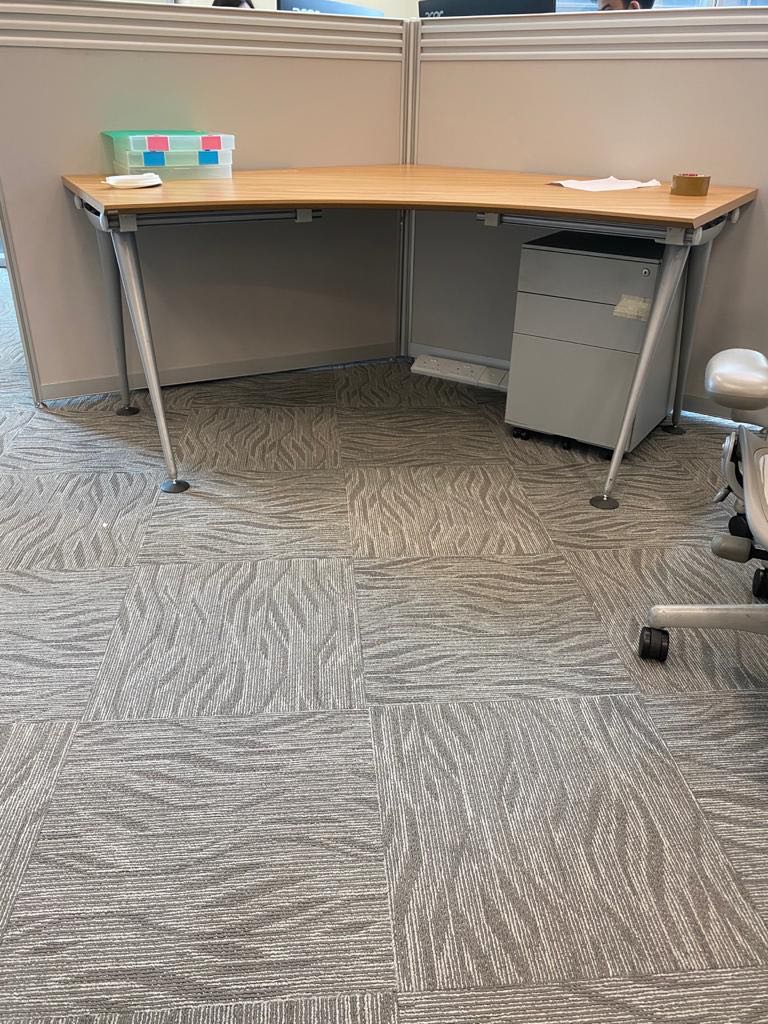 Office Table Herman Miller with divider, Furniture & Home Living ...