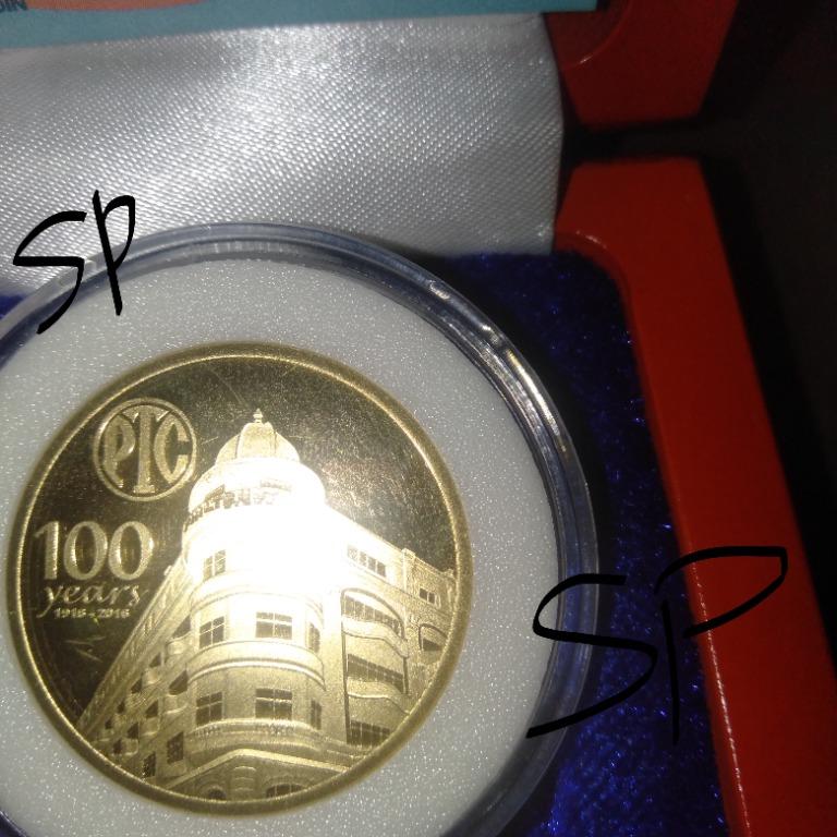 Phil trust Bank (PTC) 100 years anniversary 100 piso coin, Hobbies ...