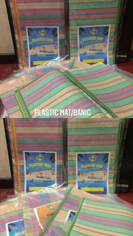 plastic mat/ banig, Furniture & Home Living, Home Improvement ...