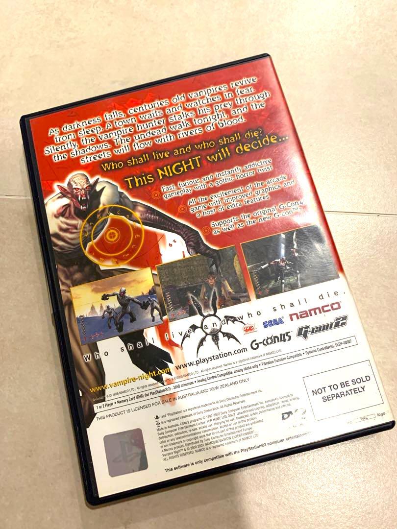 Ps2 PlayStation 2 light gun game Vampire Night, Video Gaming, Video ...