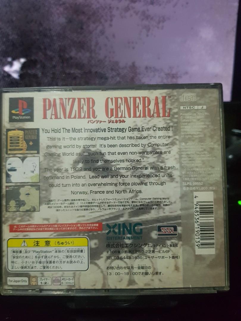 PS1 Panzer General, Video Gaming, Video Games, PlayStation on Carousell