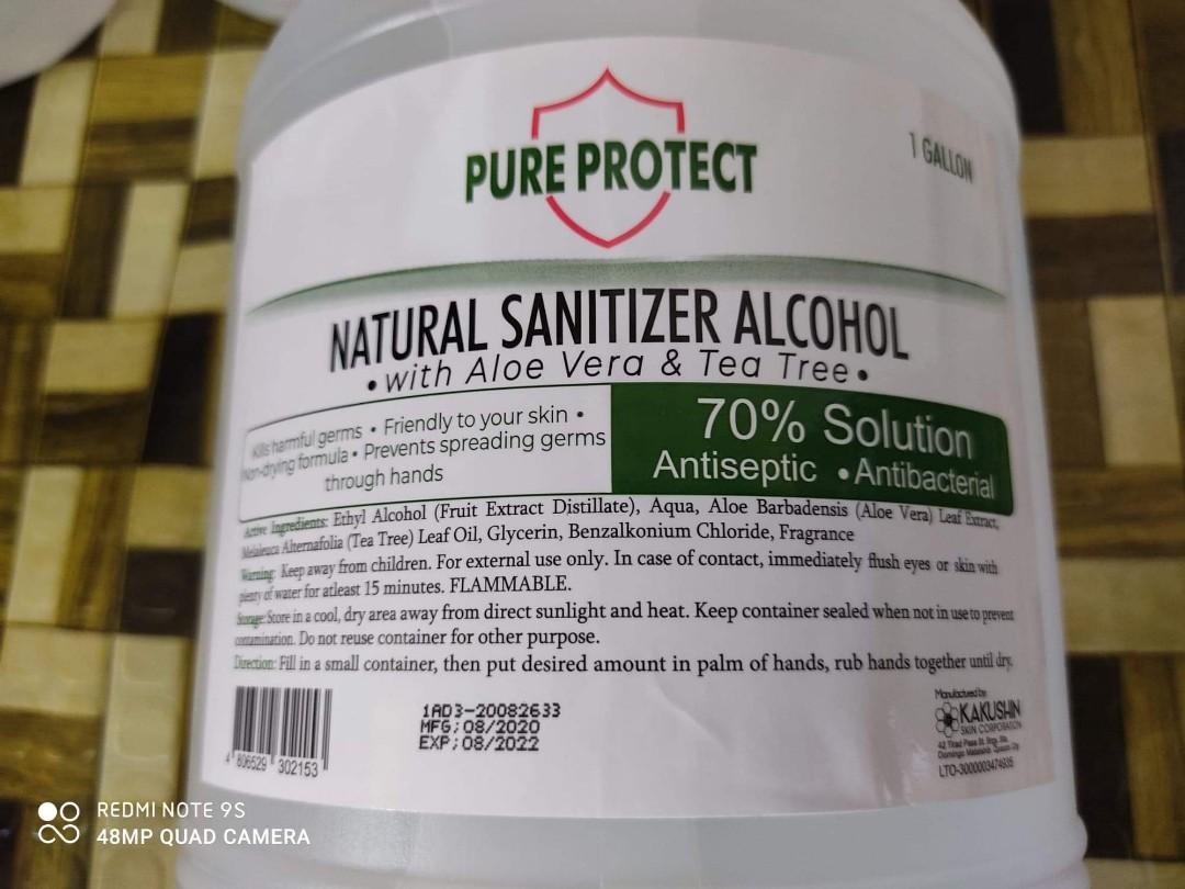 Pure Protect 1 Gallon Alcohol for SALE, Beauty & Personal Care ...