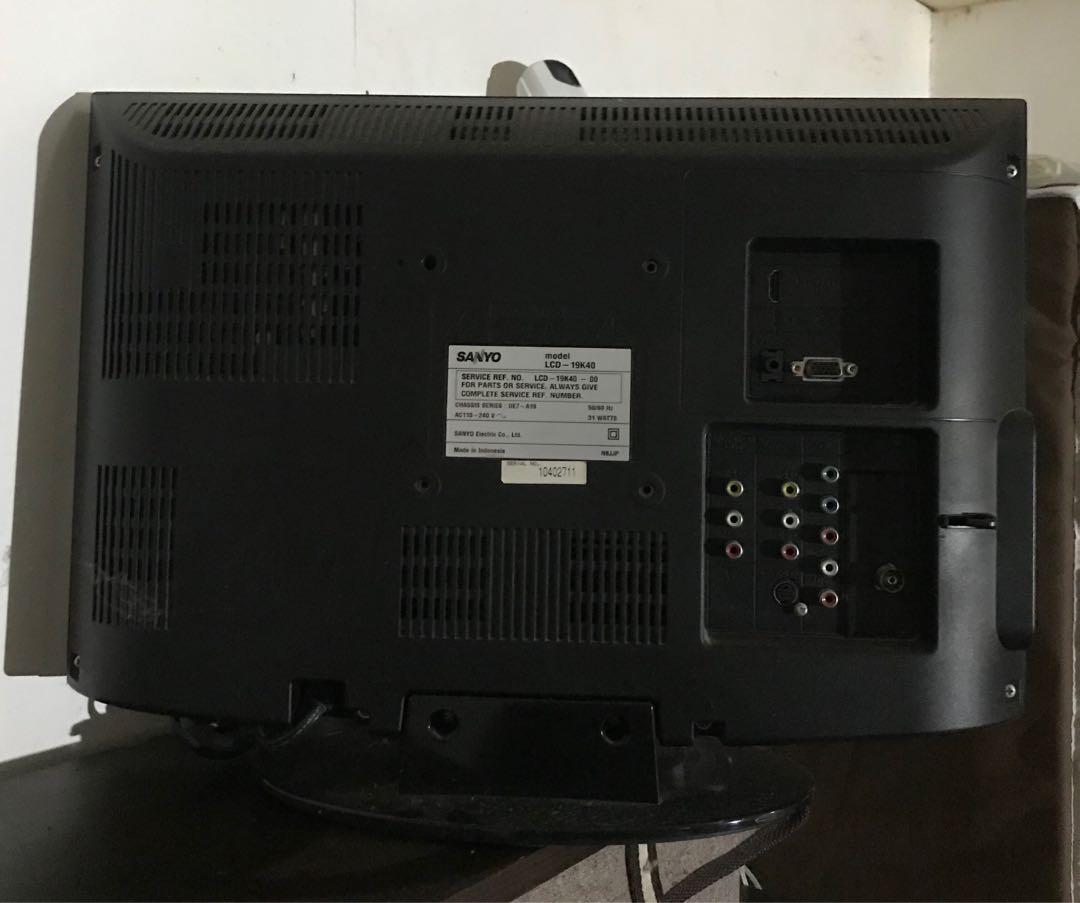 Sanyo 19 inches TV, TV & Home Appliances, TV & Entertainment, TV on ...