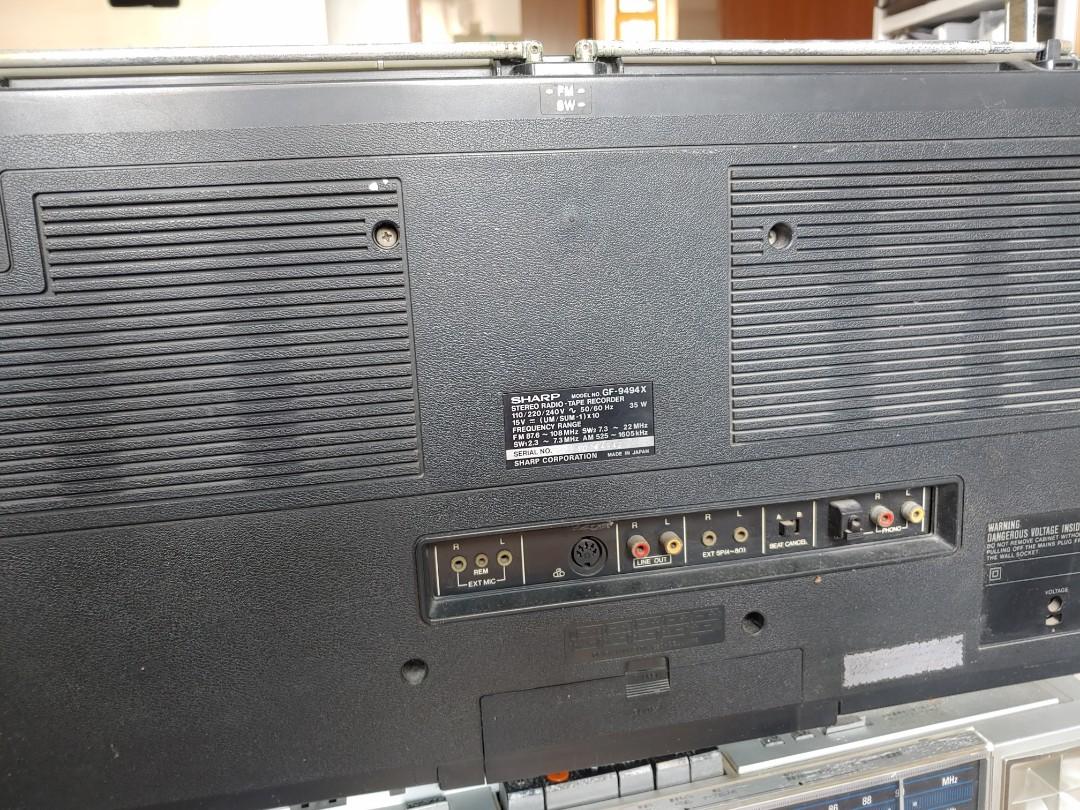 Sharp GF-9494 radio cassette boombox, Hobbies & Toys, Memorabilia ...