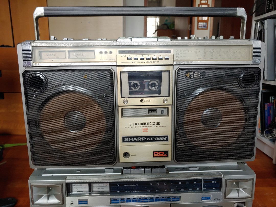 Sharp GF-9494 radio cassette boombox, Hobbies & Toys, Memorabilia ...