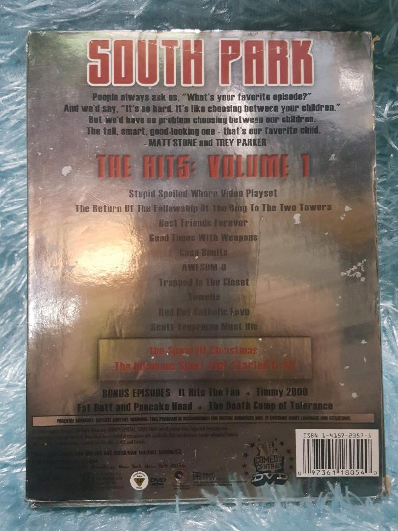 South Park Original Dvd The Hits: Volume 1, Hobbies & Toys, Music ...