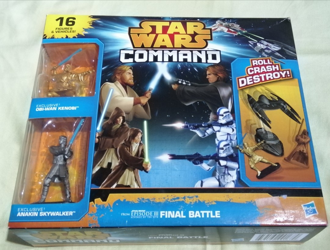 Star Wars Command Final Battle Set Exclusive Anakin Skywalker and Obi ...