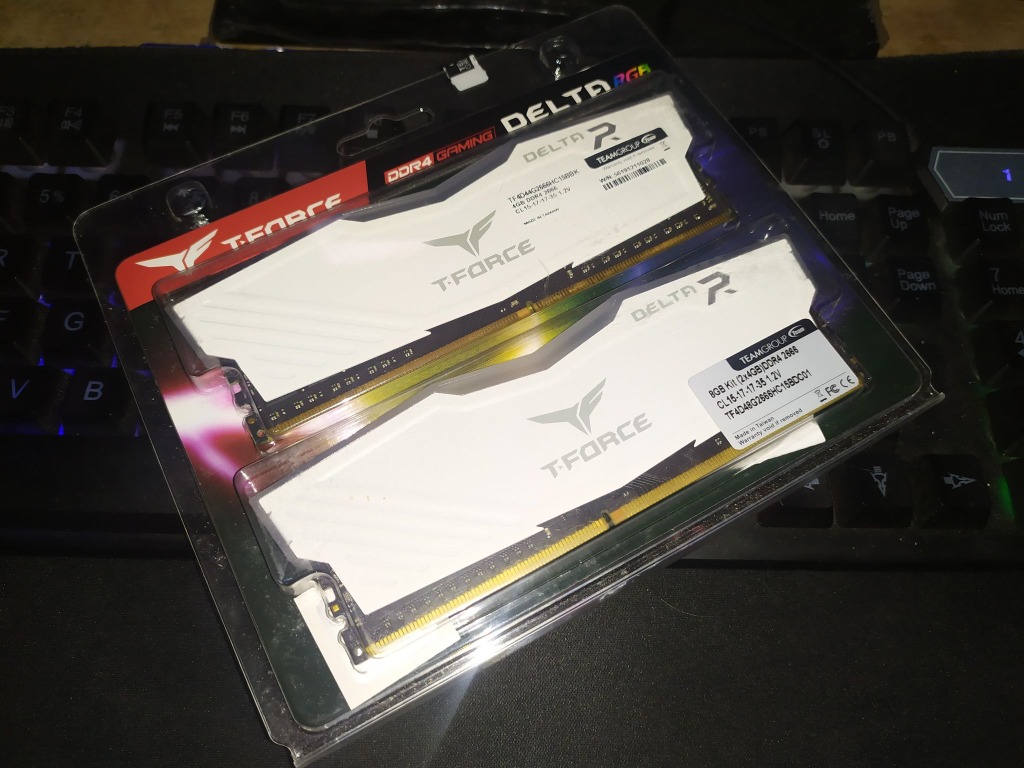 TForce Delta RGB DDR4 2x4gb (8gb) 2666mhz Desktop Ram, Computers & Tech ...