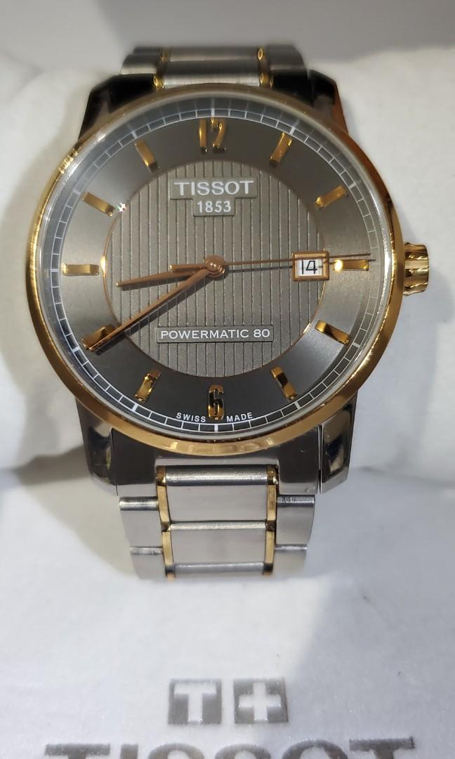 Tissot Automatic Titanium Two Tone Powermatic 80 All Original Swiss ...