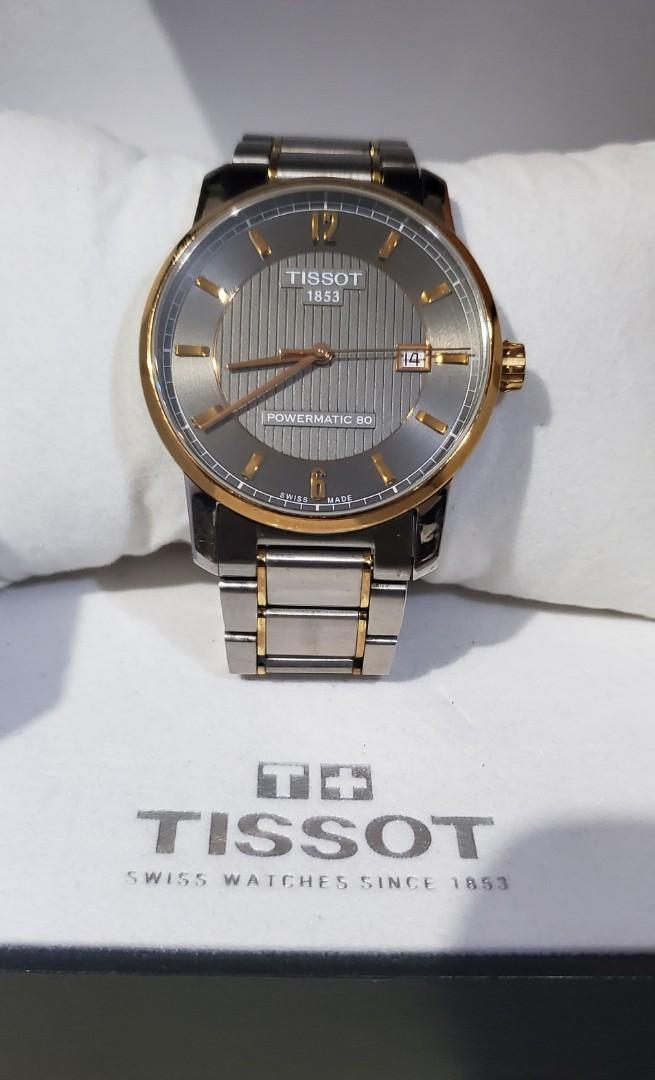 Tissot Automatic Titanium Two Tone Powermatic 80 All Original Swiss ...