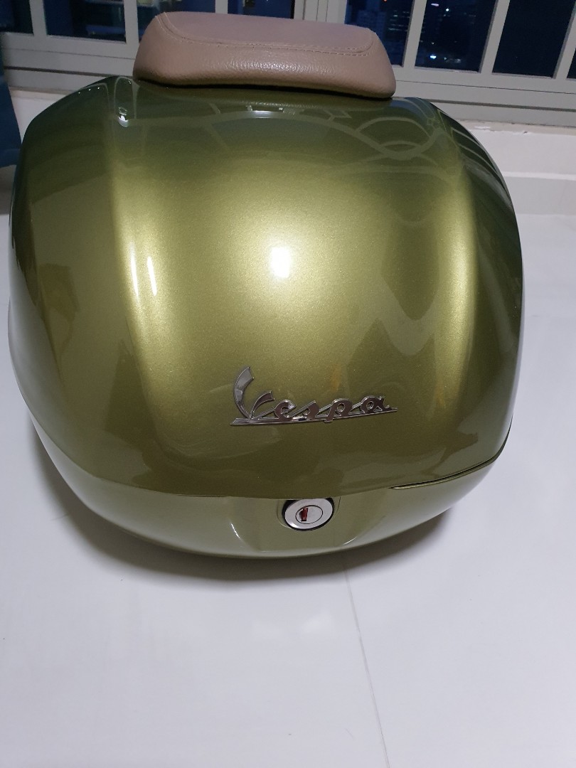 Vespa top box, Motorcycles, Motorcycle Accessories on Carousell