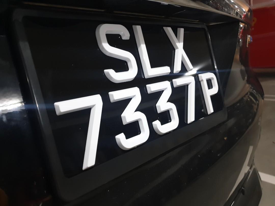WHITE 3D Pop Up Number Plates *LTA Compliant*, Car Accessories, Car ...