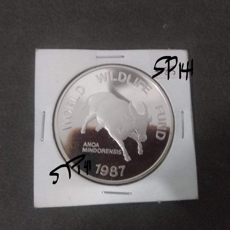 World Wildlife Fund (WWF) 200 piso silver proof coin, Hobbies & Toys ...