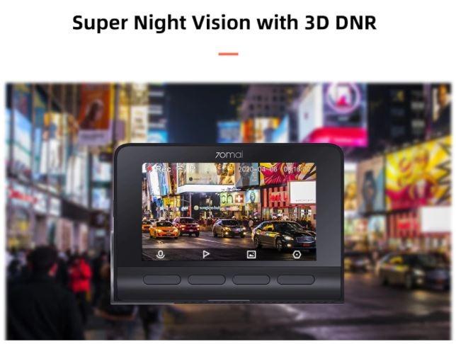 Xiaomi 70mai A800 Dash Cam with 4K Resolution Built-in GPS ADAS SONY ...
