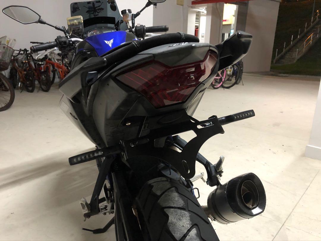 Yamaha R3/MT03 R&G Tail Tidy + Lightech LED Indicators, Motorcycles ...