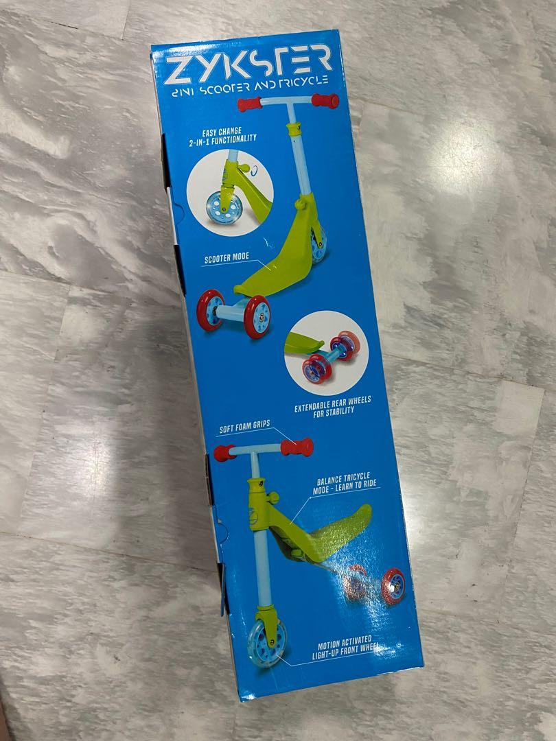 Kids Kick Scooter : Zycom Zykster 2-In-1 Scooter-And-Tricycle, Babies ...