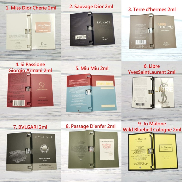 香水版 Perfumes samples, 美容＆化妝品, 沐浴＆身體護理, 沐浴及身體護理 - 身體護理 - Carousell