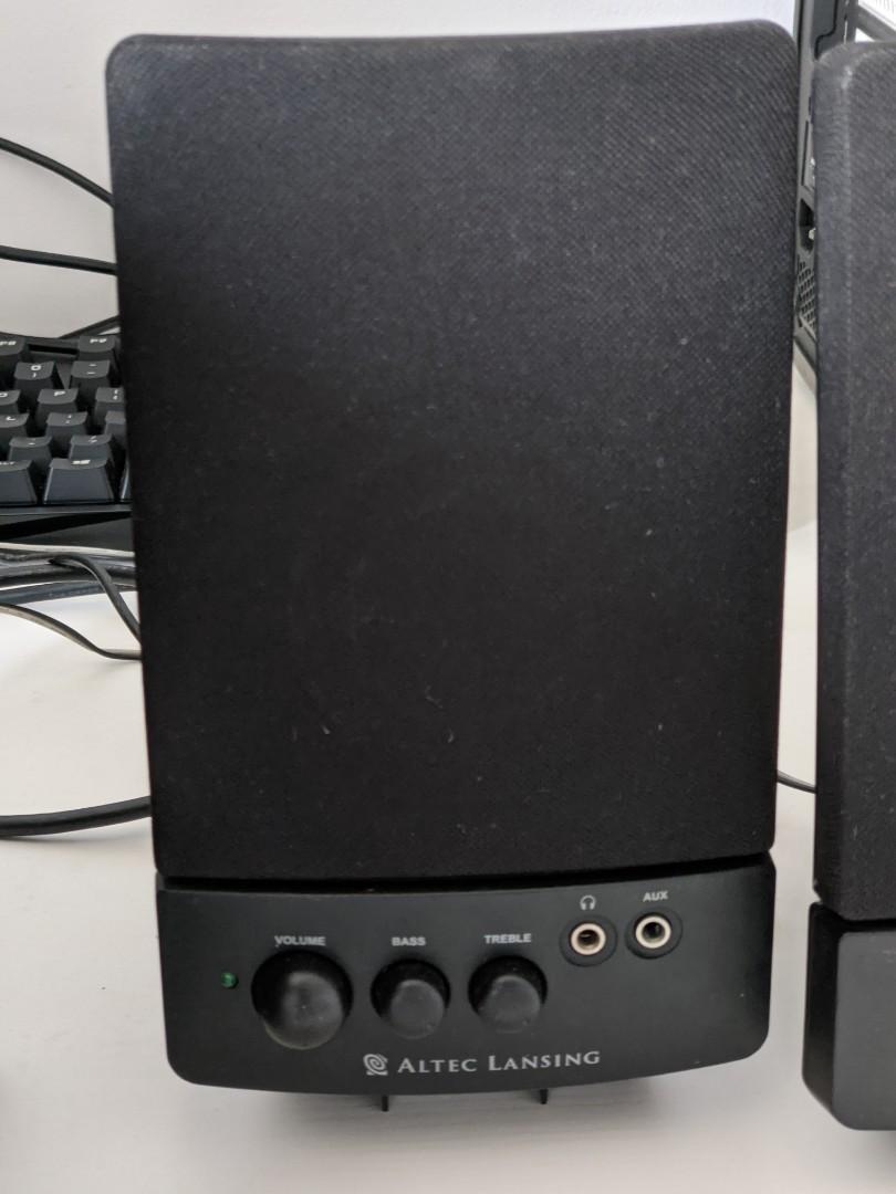 Altec Lansing speakers with bass subwoofer, Electronics, Audio on Carousell