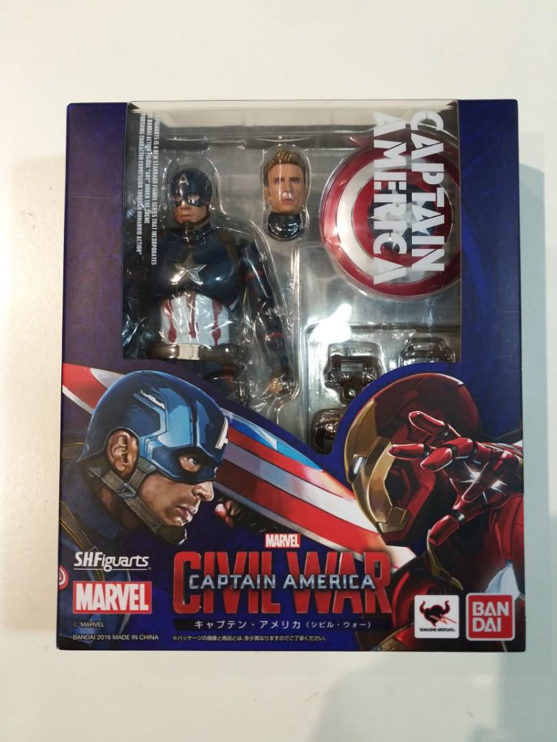 Bandai SHF S.H.Figuarts (日版) Captain America Avengers Civil War 美國隊長 英雄 ...