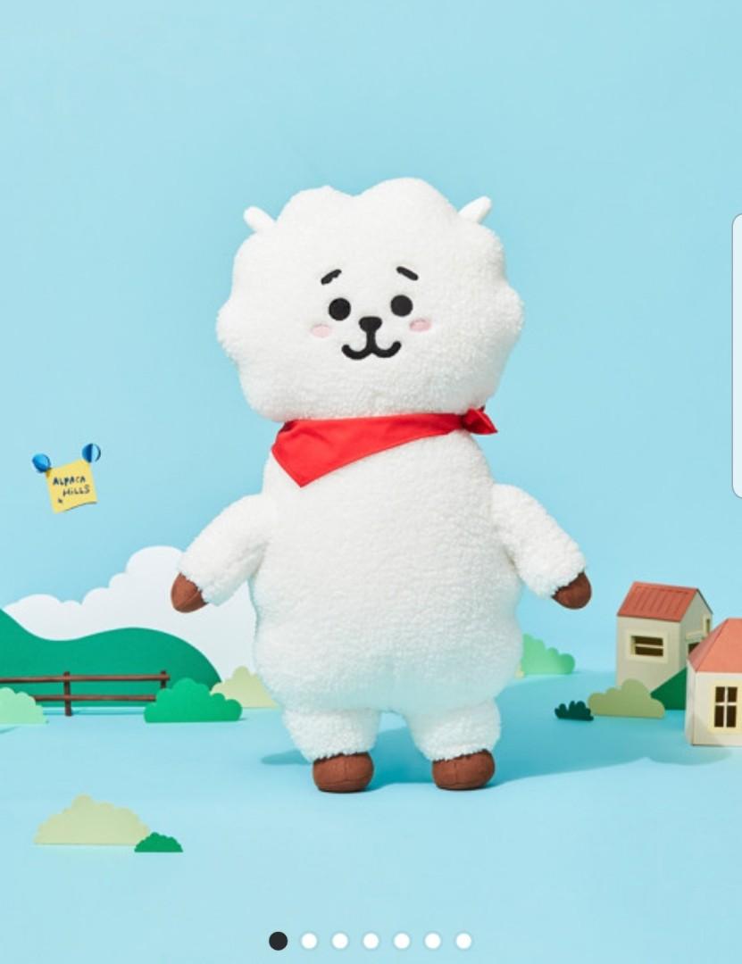 BT21 RJ JUMBO STANDING DOLL bts md, Hobbies & Toys, Memorabilia ...