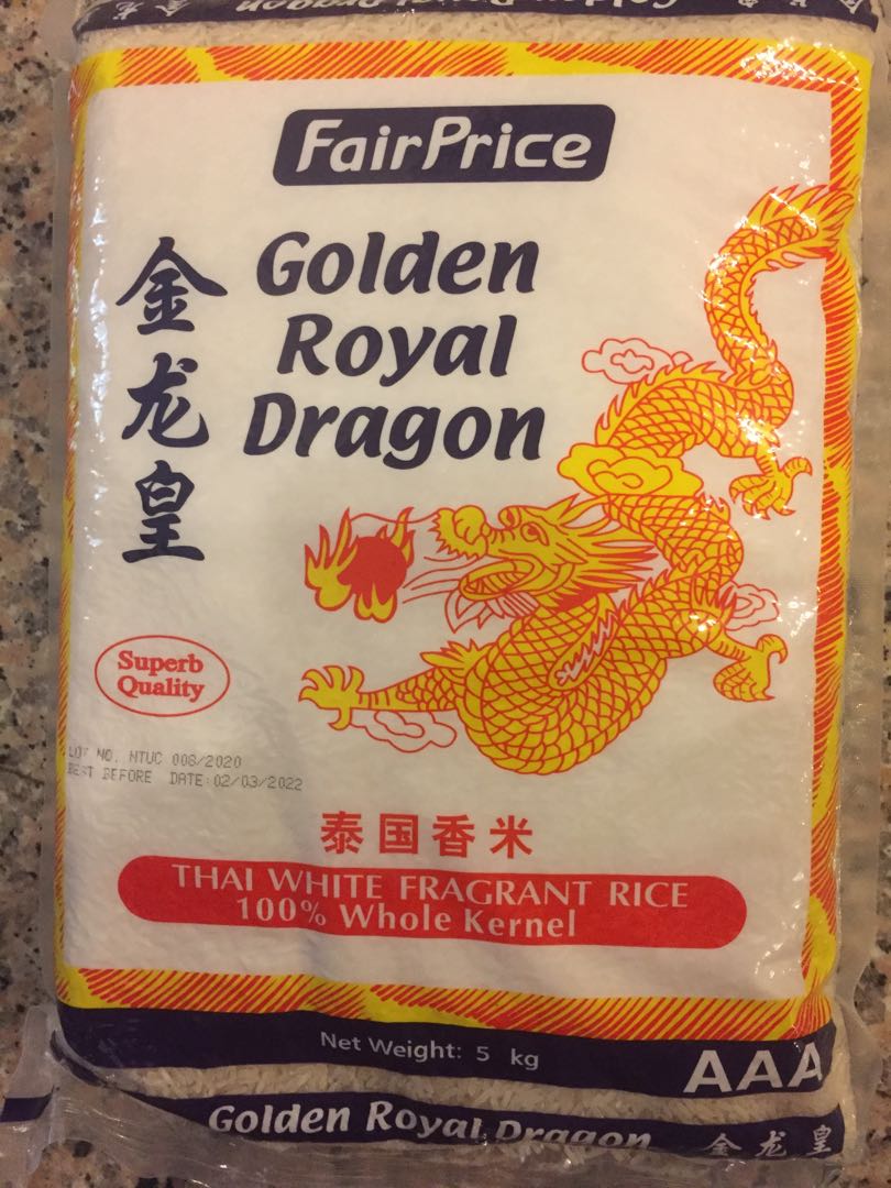 Golden Royal Dragon Rice 5kg, Food & Drinks, Local F&Bs, Thai on Carousell