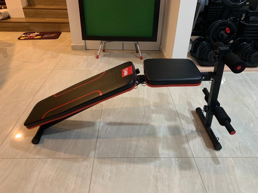 Gym Bench 9 Angles Flat, Decline, Incline Dumbbell, Sports Equipment ...