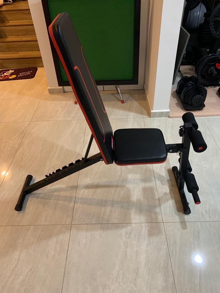 Gym Bench 9 Angles Flat, Decline, Incline Dumbbell, Sports Equipment ...