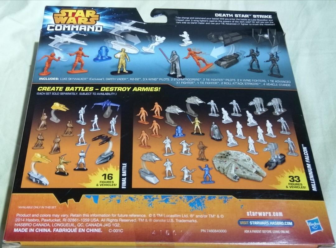 Hasbro Star Wars Command Death Star Strike Set excluwive luke skywalker ...