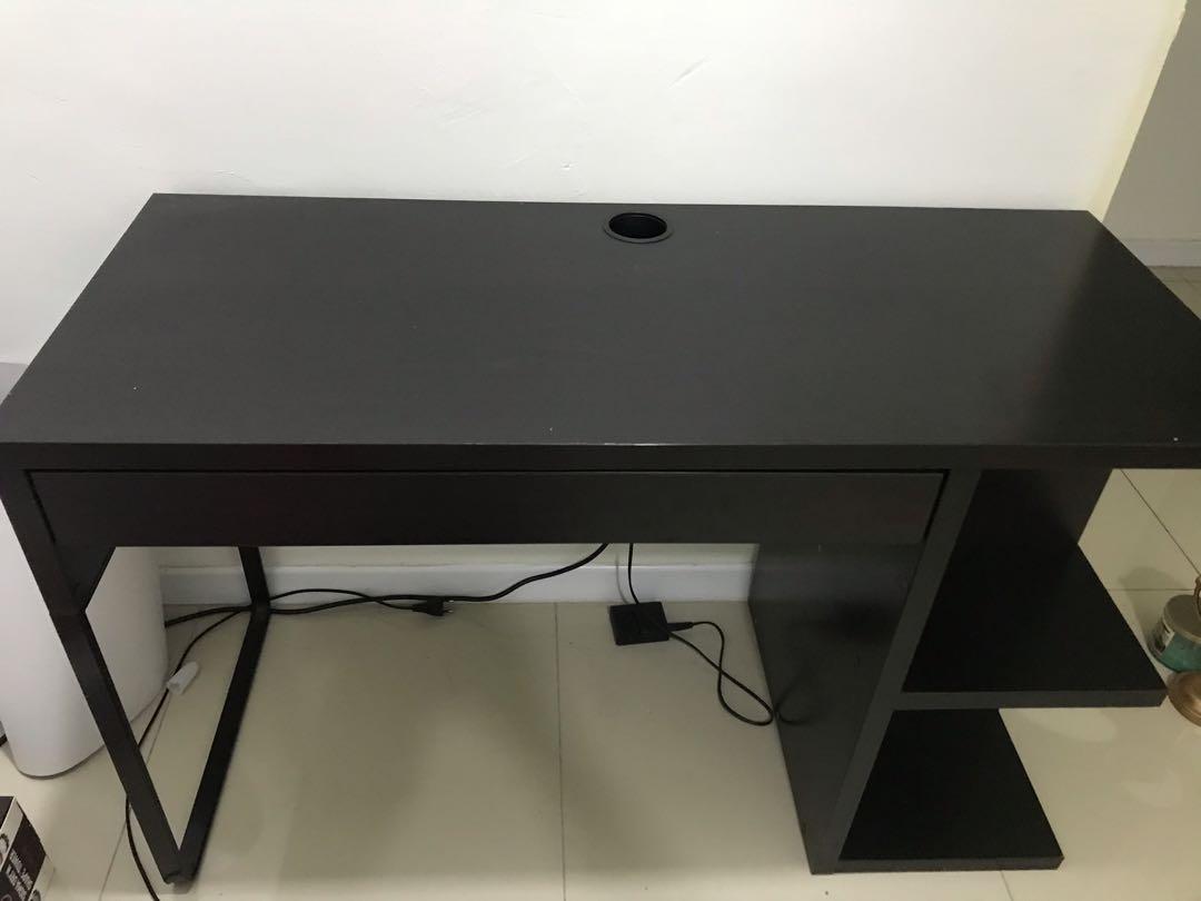 IKEA Study Table / PC Table / Work Desk Black, Furniture & Home Living ...