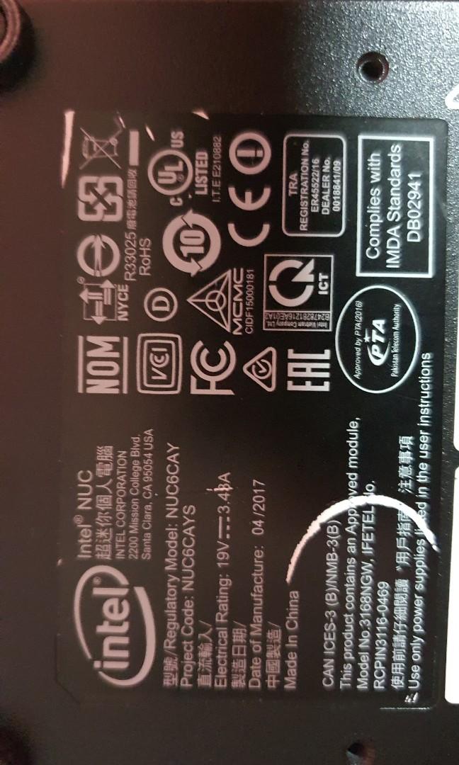 Intel NUC6CAYB full pc cheap!, Computers & Tech, Parts & Accessories ...