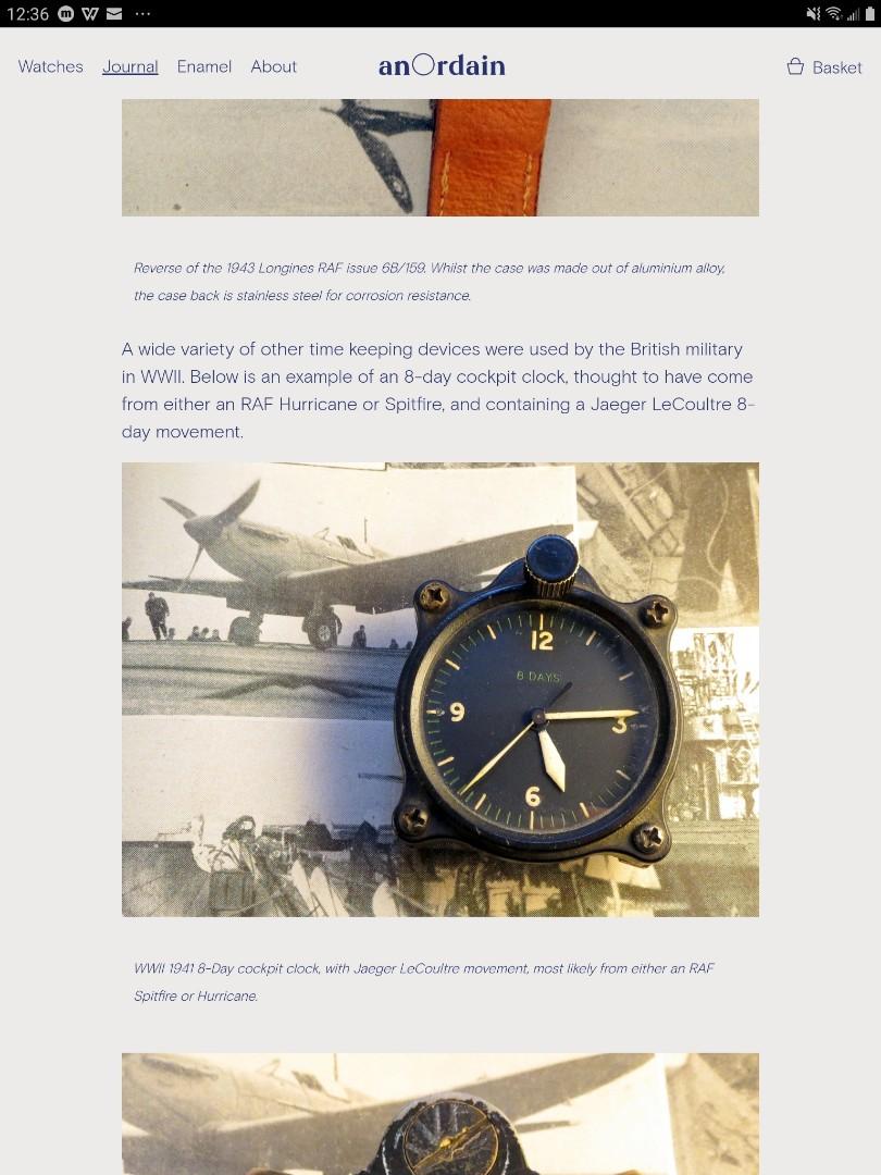 Jaeger cockpit watch, Mobile Phones & Gadgets, Wearables & Smart ...