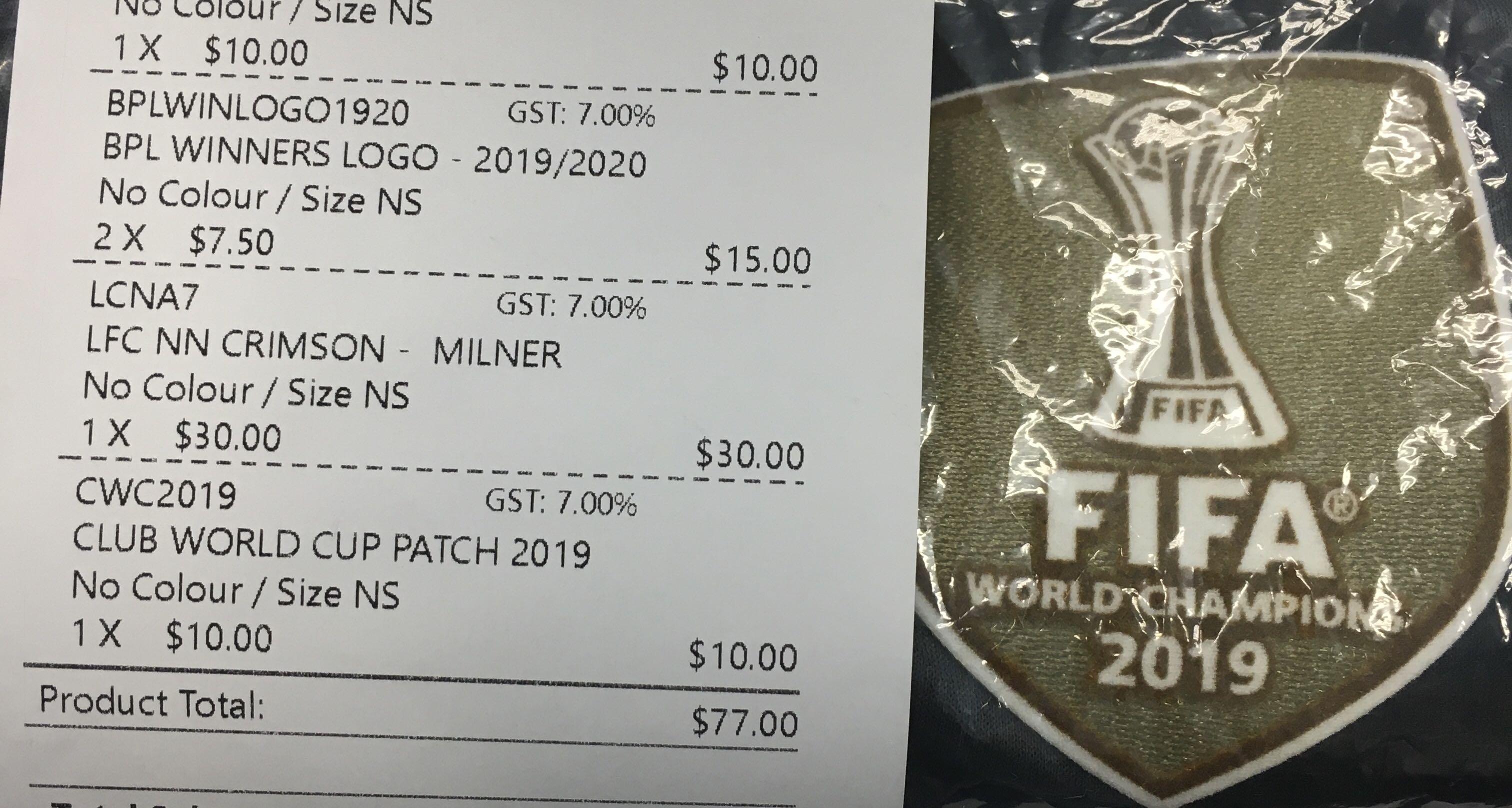 LFC Nike 3rd Stadium kit + UCL Milner nameset + Club WC badge ...