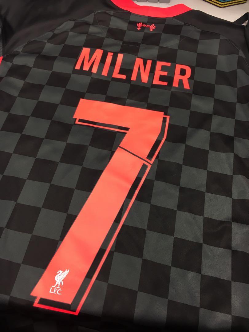 LFC Nike 3rd Stadium kit + UCL Milner nameset + Club WC badge ...