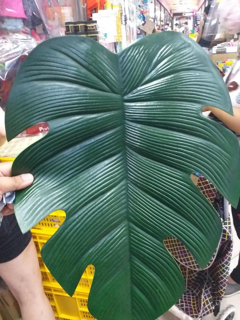 Monstera Shape Table Mat Tropical Leaf Placemat Dining-table, Furniture ...