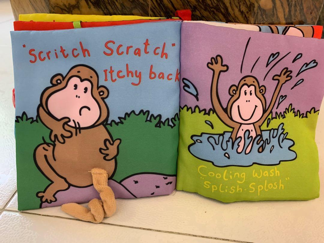 My Monkey Book - Sensory Cloth Book, Hobbies & Toys, Books & Magazines ...