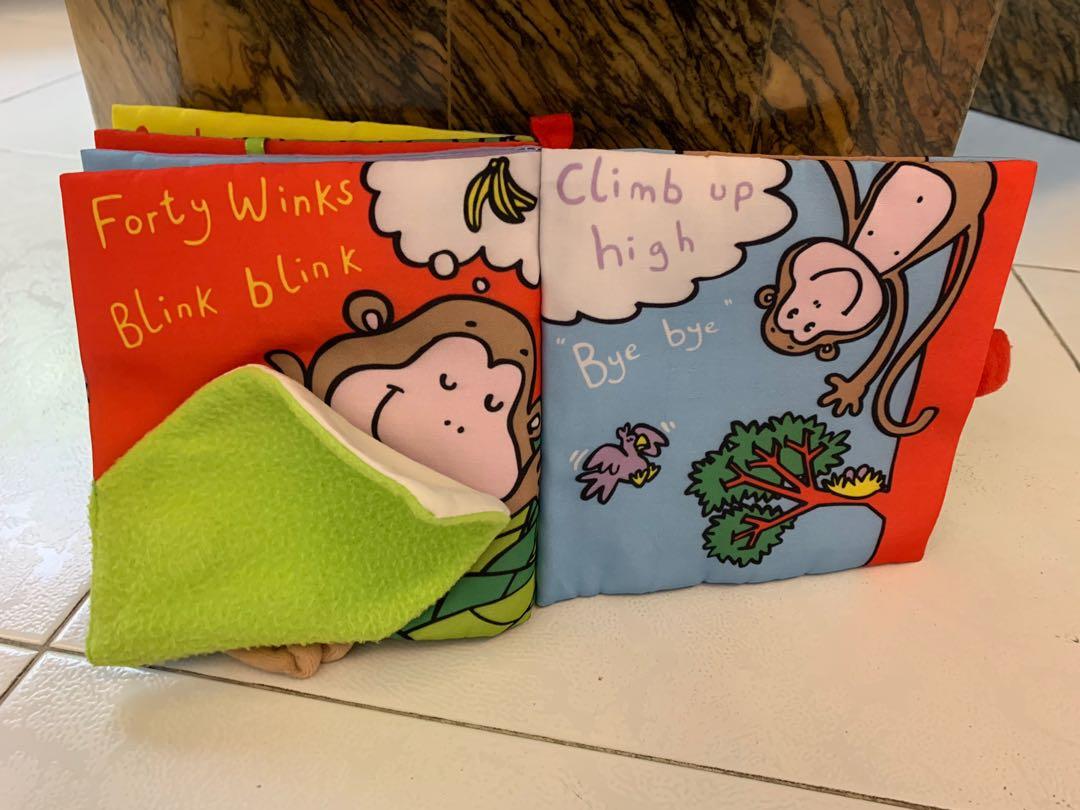 My Monkey Book - Sensory Cloth Book, Hobbies & Toys, Books & Magazines ...