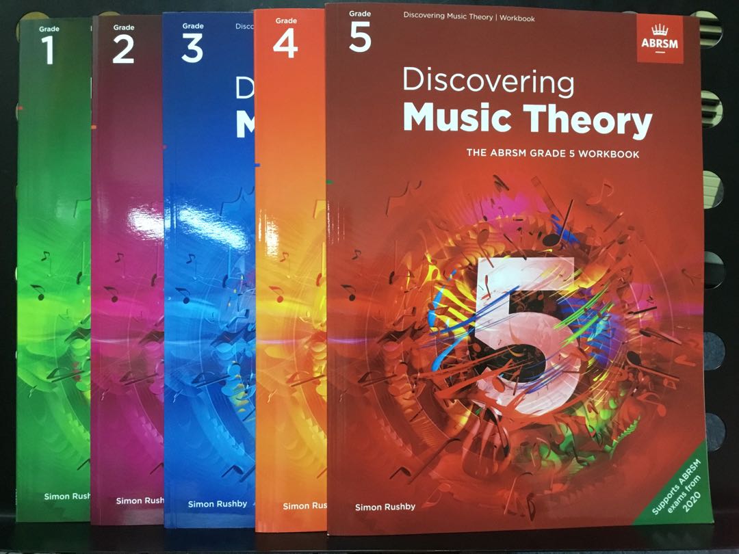 New ABRSM discovering music theory workbook grade 1 2 3 4 5, Hobbies ...