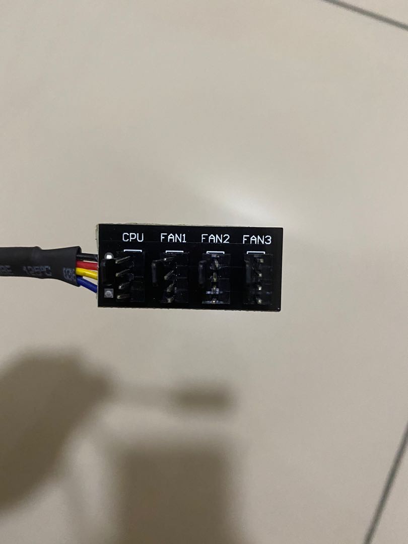 Pc Case Cooling Fan - 1 Female Pin to 4 Male Pin, Computers & Tech ...